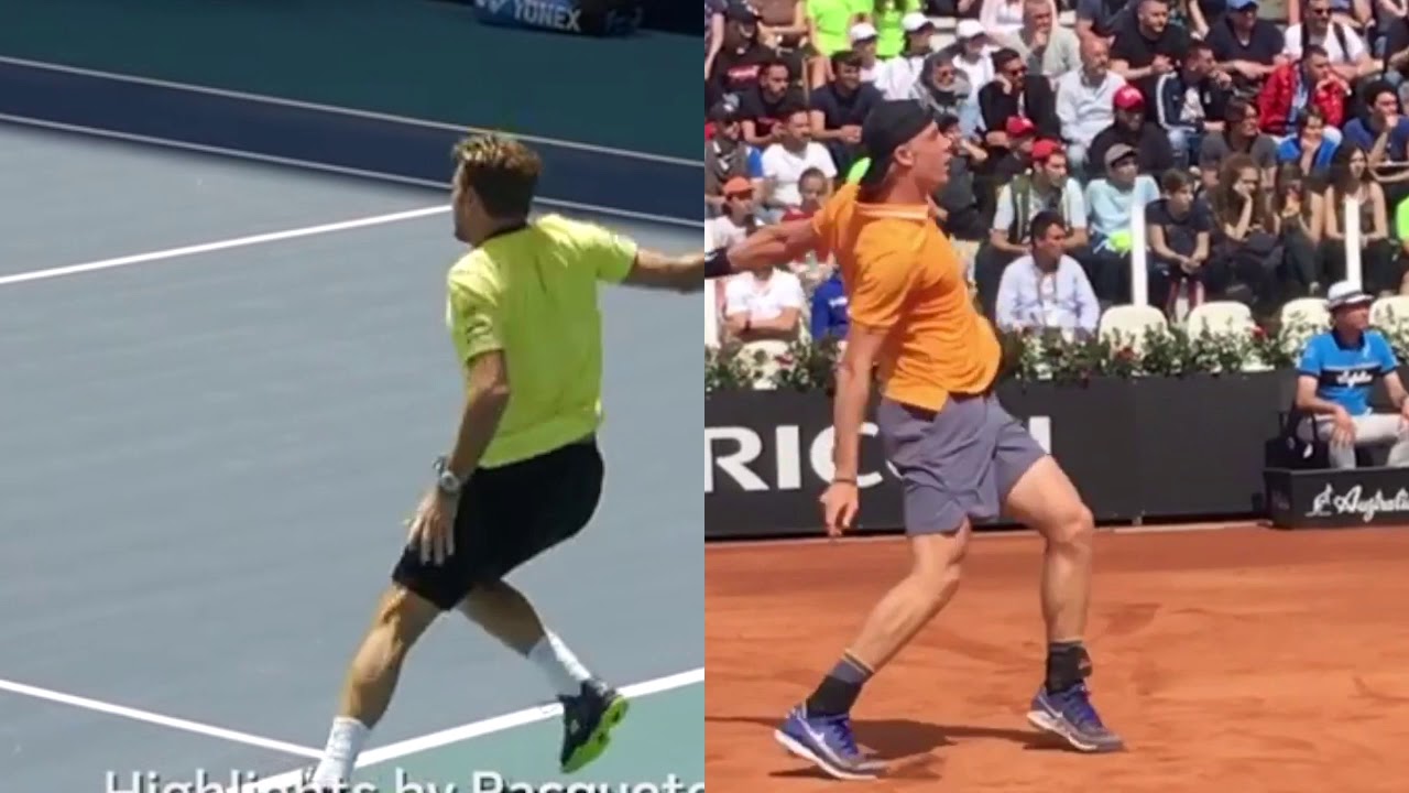 Stan Wawrinka or Denis Shapovalov Backhand Comparison ワウリンカ、シャポバロフの ...
