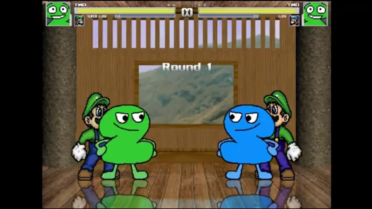 M.U.G.E.N: Two (TPOT) & Super Luigi VS. Two (BFDI) & Luigi (853 Edit) # ...