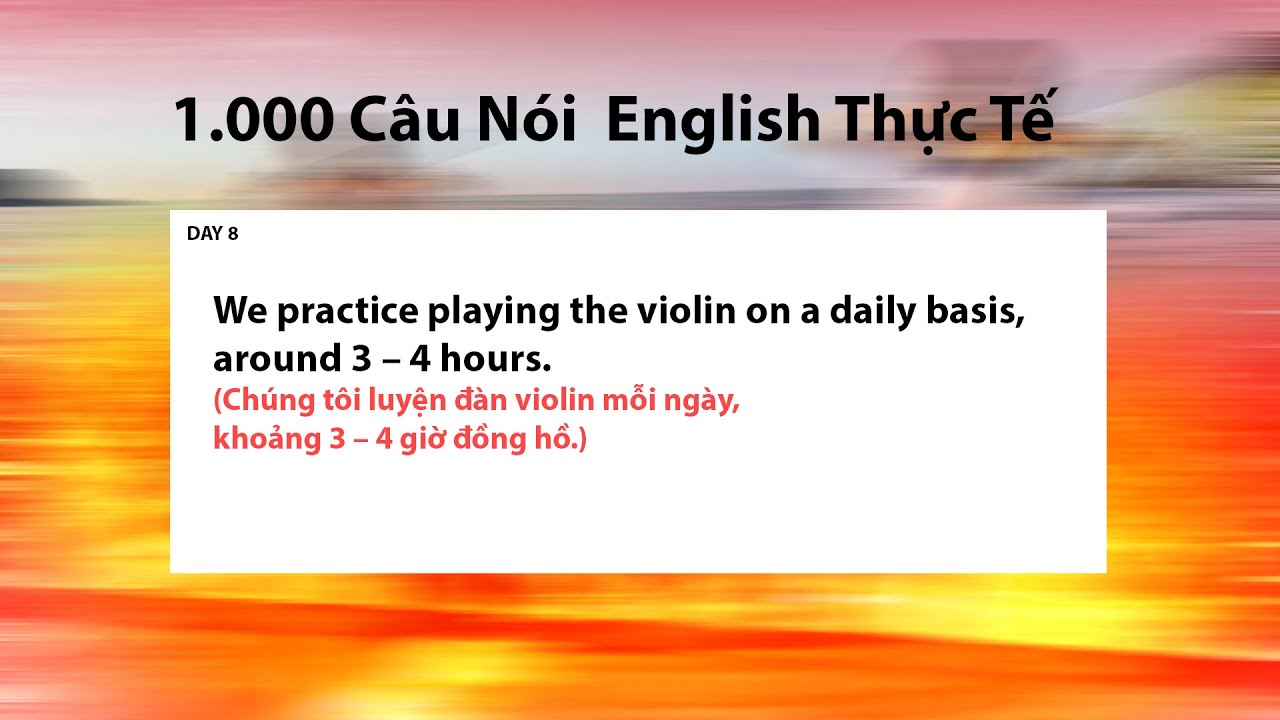 Day 8 - On a daily basis (1.000 Câu English Thực Tế) - YouTube