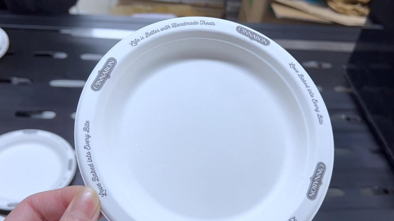 Paper plate printing - YouTube