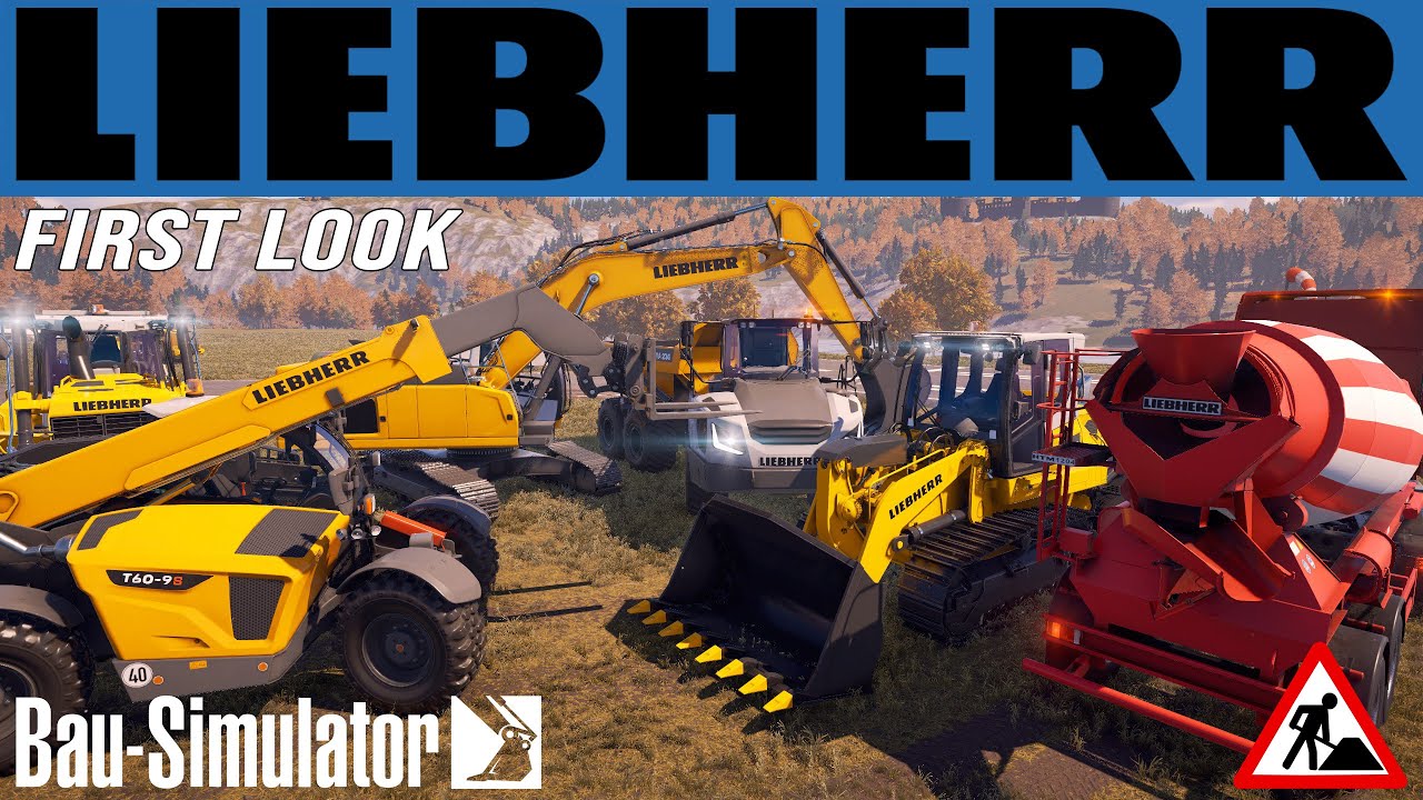 BauSimulator - Liebherr Pack I First Look Liebherr DLC - YouTube
