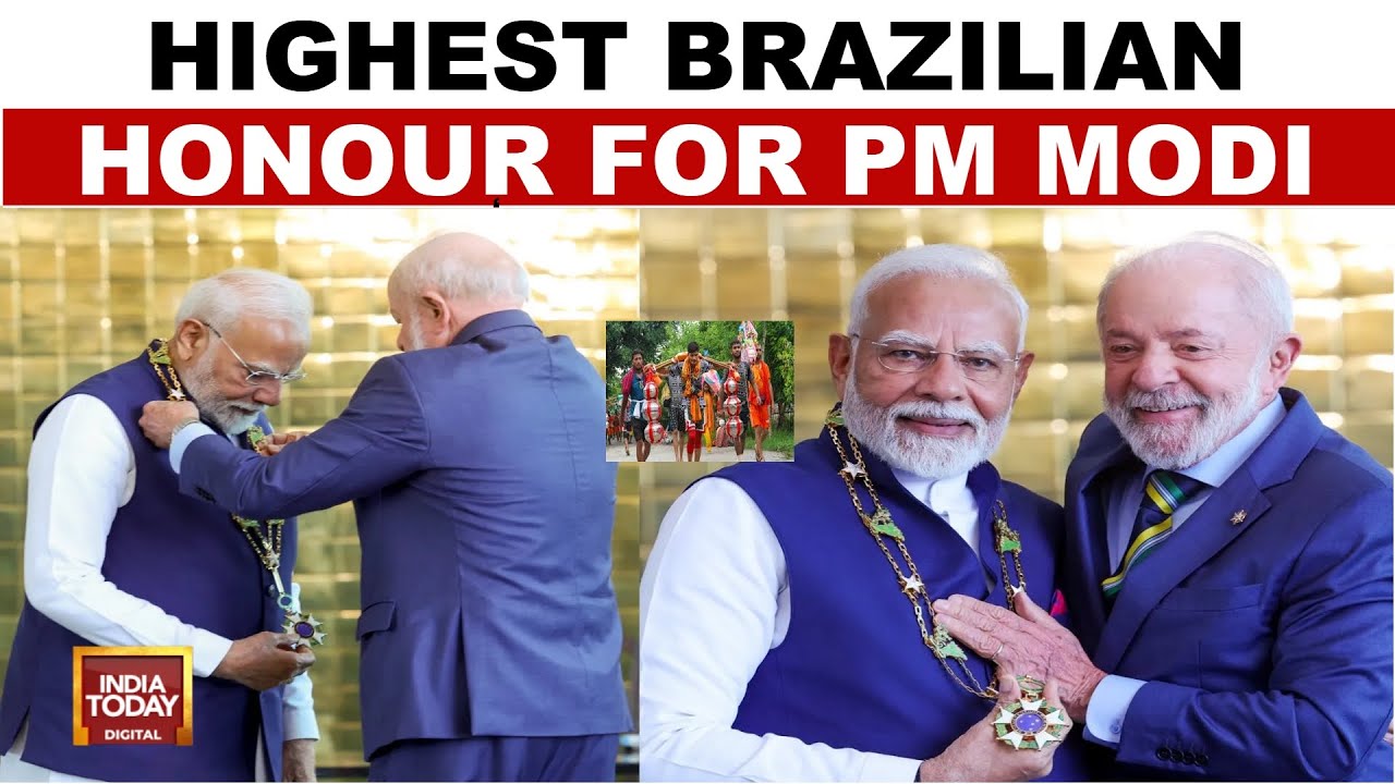 PM Modi In Brazil: PM Modi Receives Brazil's Highest Honour, Calls For ...