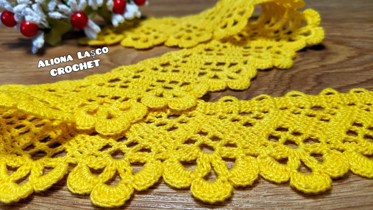 DANTELĂ drăguță de croșetat/ BEAUTIFUL crocheted LACE/ Pizzo ...