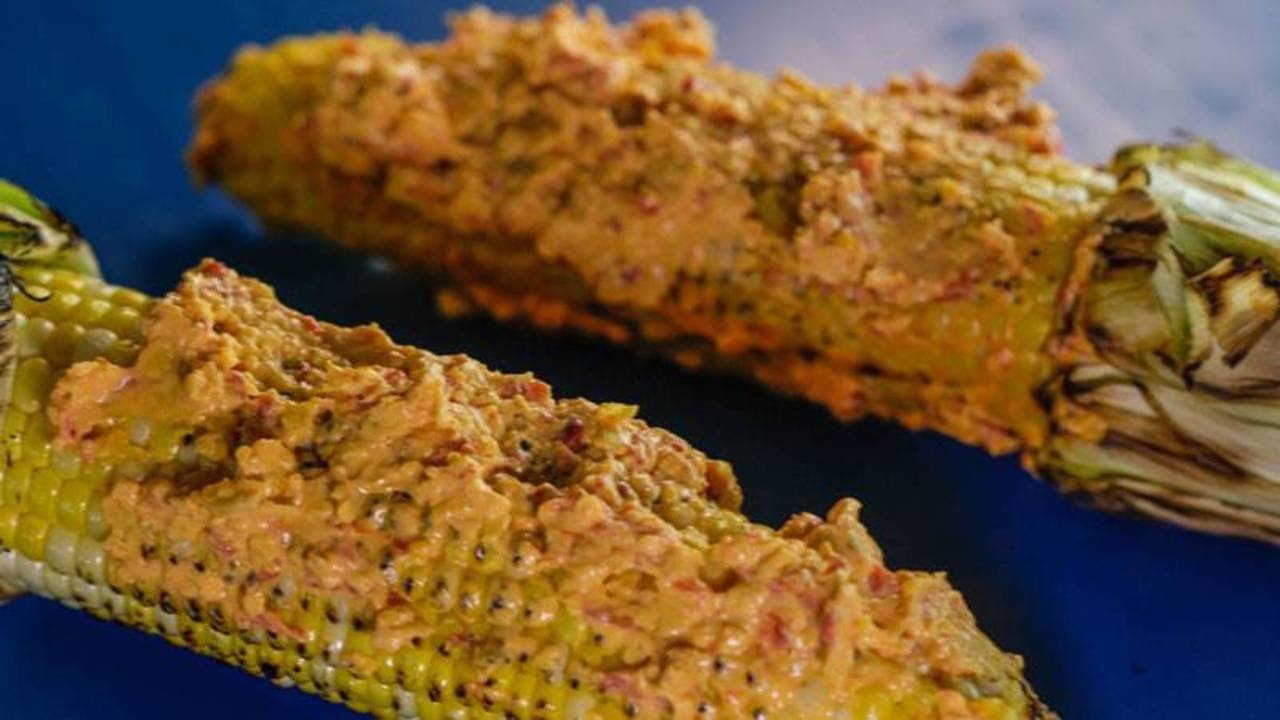 Pimiento Cheese Grilled Corn Topping - YouTube