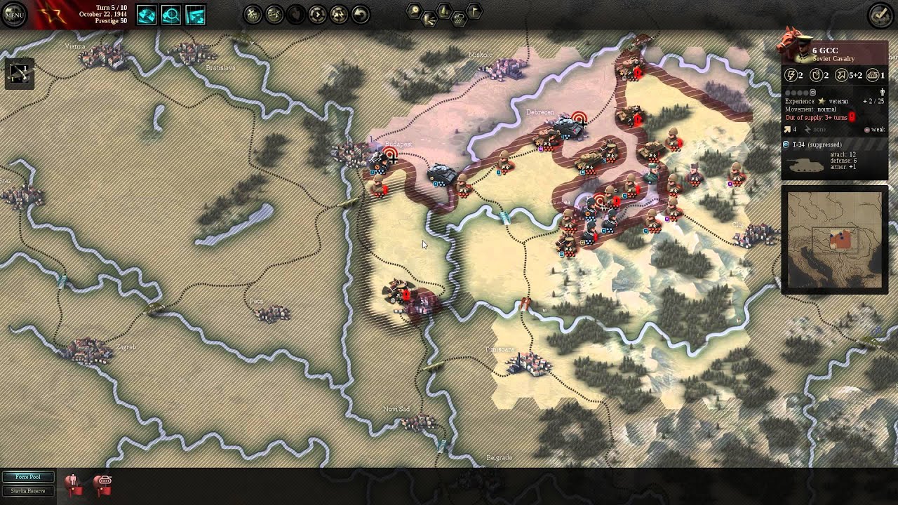 Unity of Command Red Turn (2013) - Campaign 11 "Debrecen" by Gaming ...