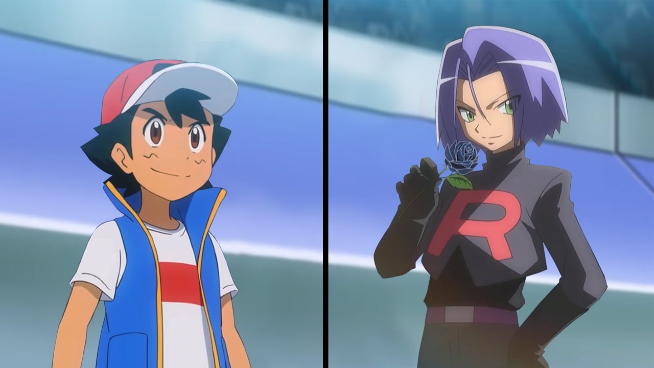 Pokemon Characters Battle Ash Vs James Ash Vs Team Rocket Youtube