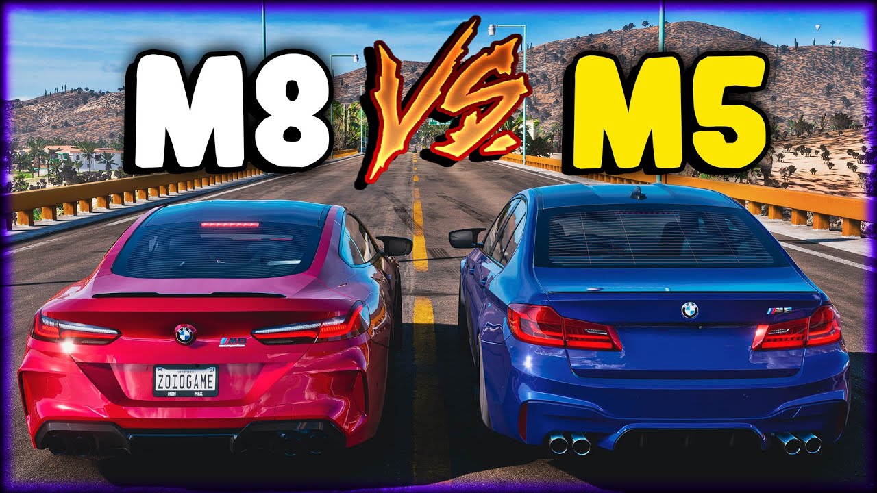 BMW M8 COMPETITION vs BMW M5 - FORZA HORIZON 5 ONLINE - YouTube