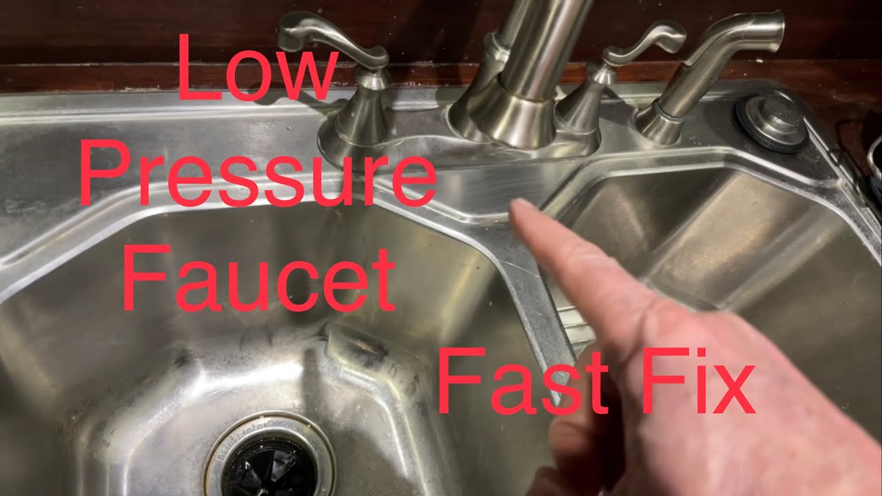 Low Pressure Slow Flow Faucet Fast Easy Fix - YouTube