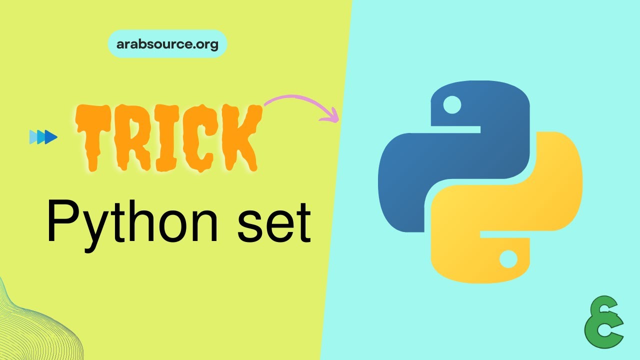 Python Set Trick Code Programming Python Youtube
