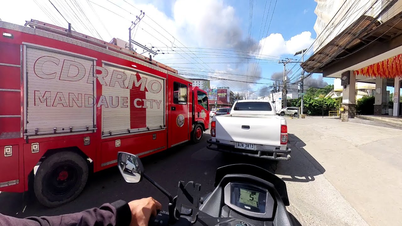 Cebu Fire Spotted! | Hernan Cortes Mandaue City | 4K Motorcycle POV ...