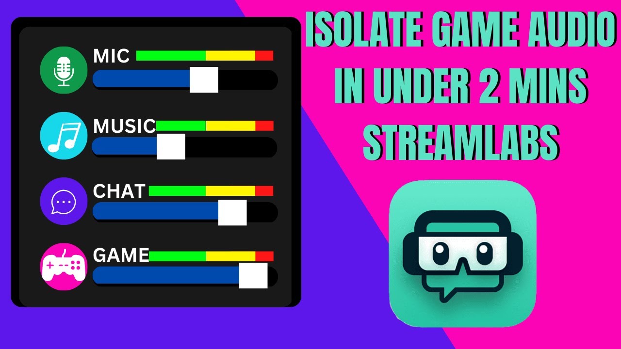 How to isolate game audio in Streamlabs in under 2 mins - YouTube
