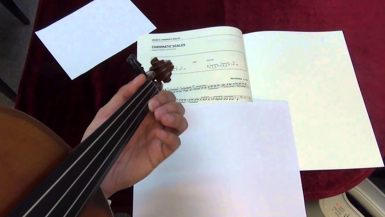 ABRSM Viola Grade 5 scales and arpeggios - Chromatic Scale starting on ...