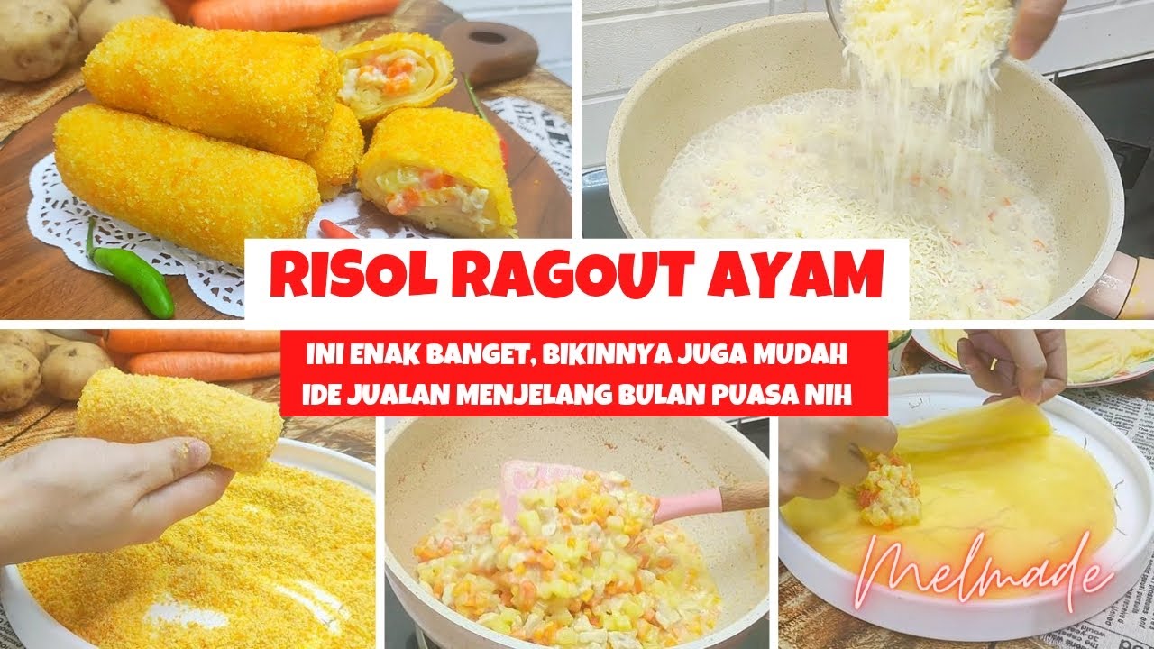 RESEP RISOL RAGOUT AYAM, enak & mudah, ide jualan Bulan Ramadhan nih 🥰 ...