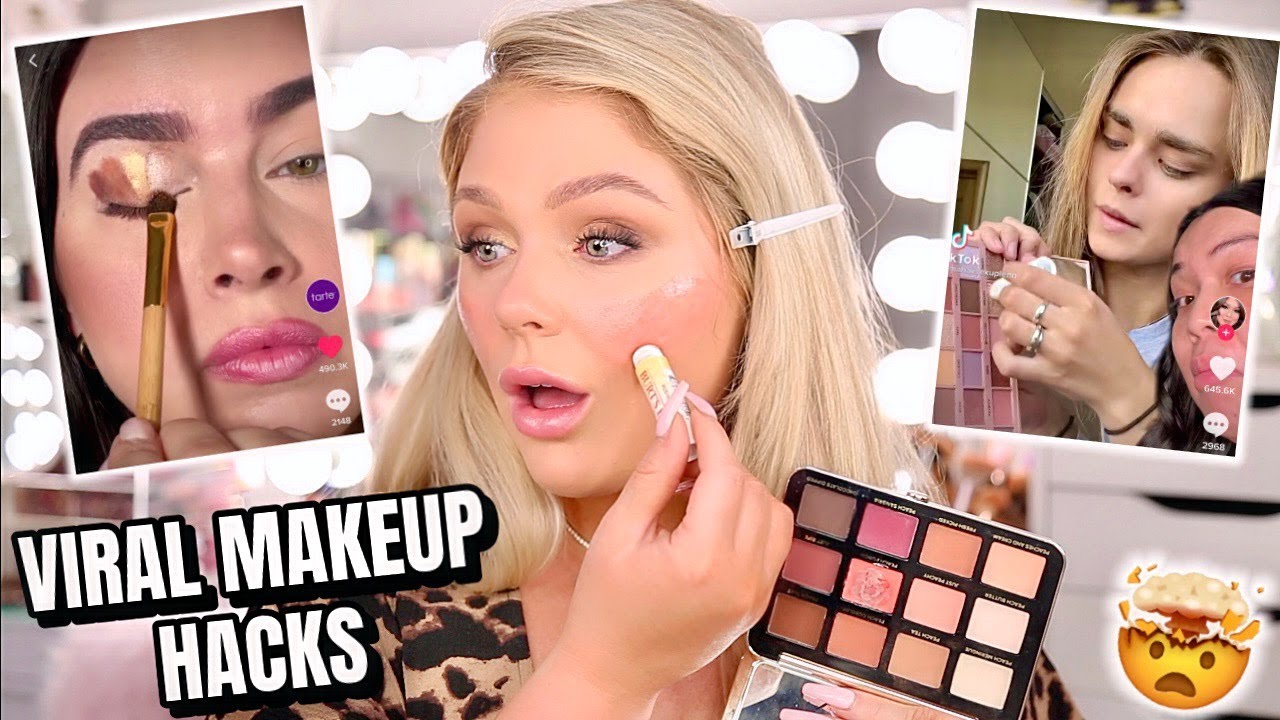 TESTING VIRAL TIKTOK MAKEUP & BEAUTY HACKS | KELLY STRACK - YouTube