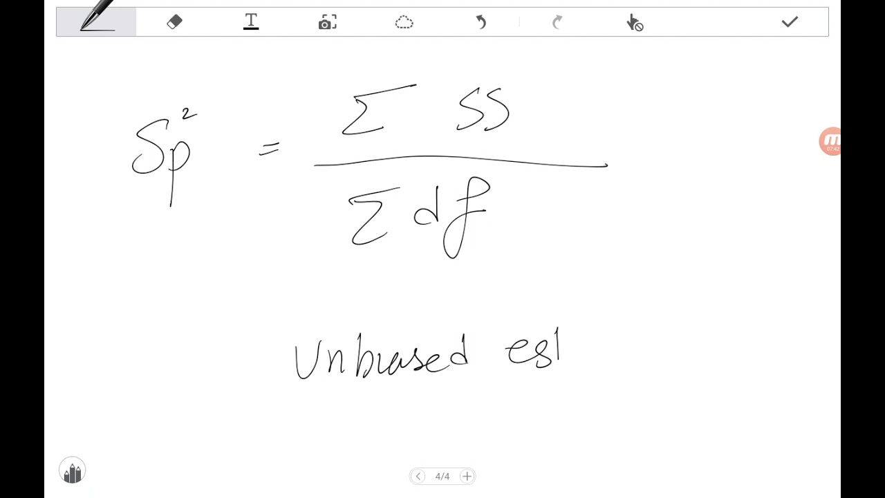 Lec08-Pooled Variance - YouTube