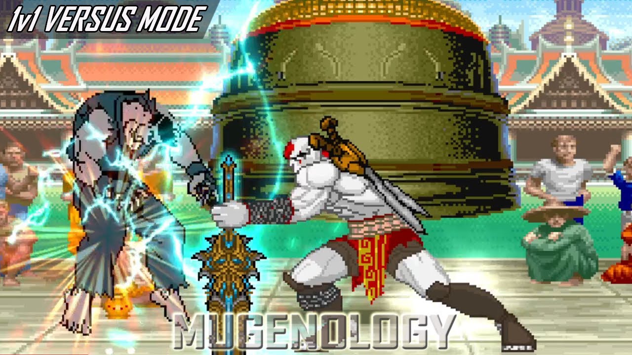 Retro Sean vs Kratos - Street Fighter vs God of War - MUGEN - YouTube