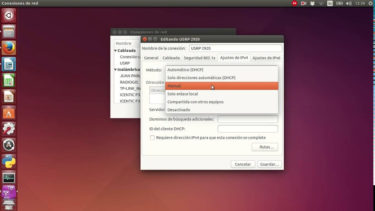 IP configuration in Ubuntu for USRP Software Defined Radio (SDR) - YouTube
