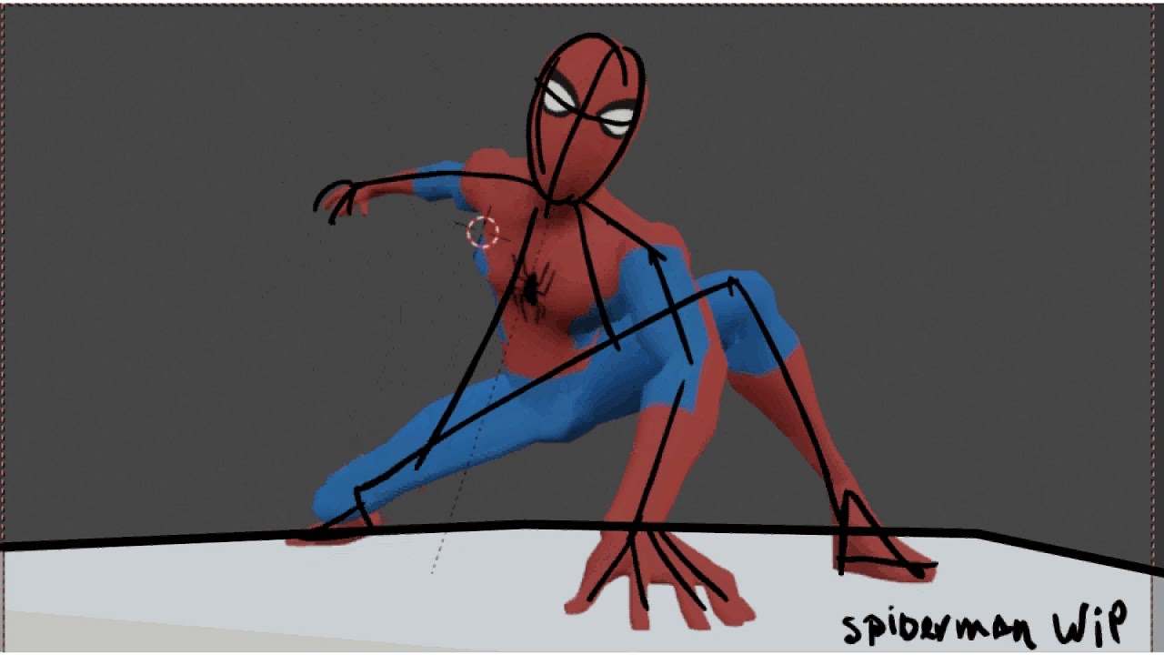 SPIDER MAN 2D JUMP LOOP ACTION BEFORE DOING 3D - YouTube