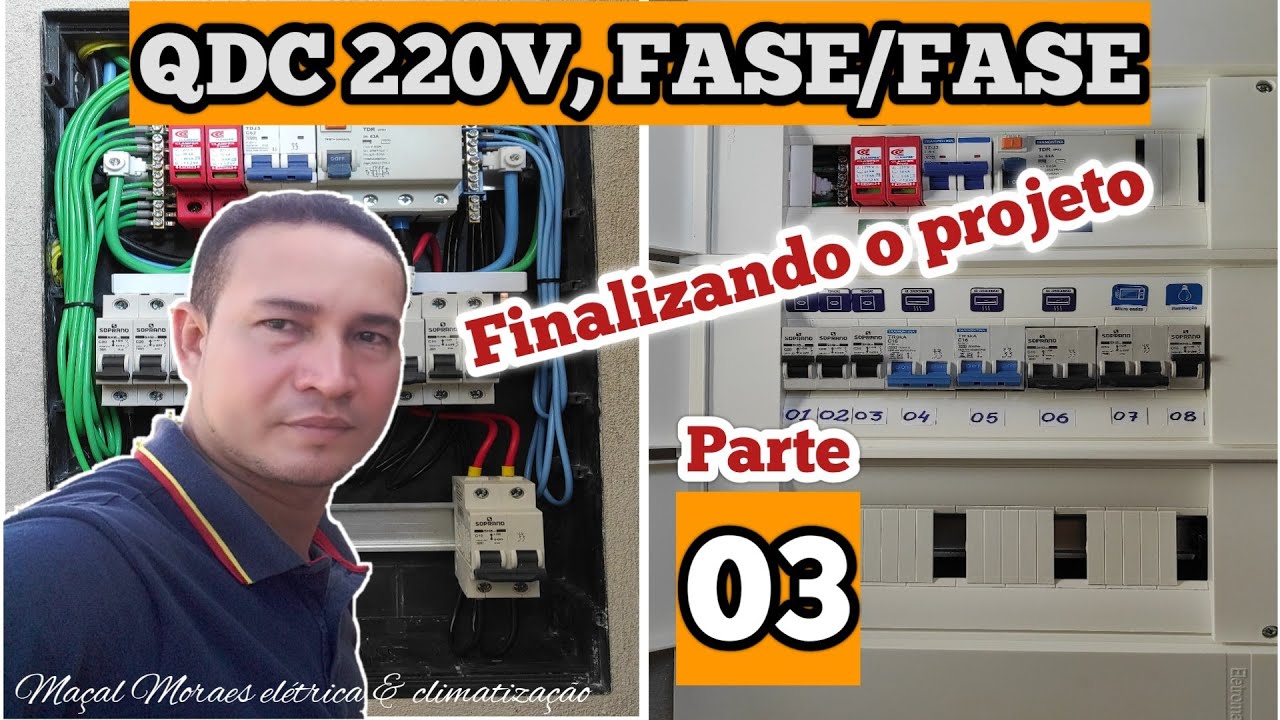 INSTALAÇÃO DE QDC BIFÁSICO, ESSE FICOU TOP. - YouTube