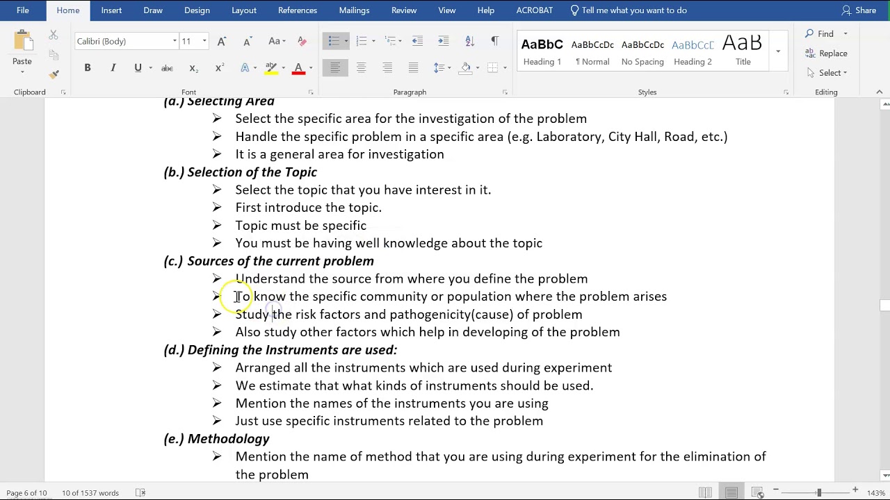 Week 4 - Research Title and Statement of the Problem - Part 3 of 5 ...