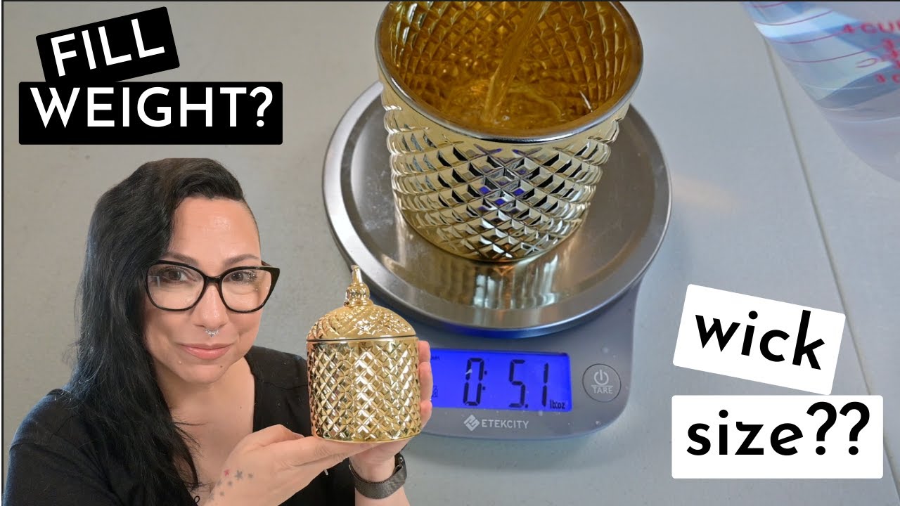 How To Find The Fill Weight for ANY Candle Vessel + Finding the Perfect ...