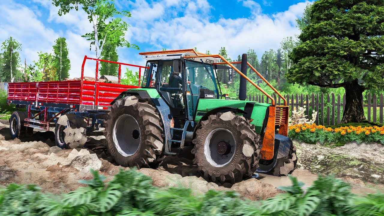 MudRunner Epic Tractor Adventure: Deutz-Fahr AgroStar Tackles Muddy ...