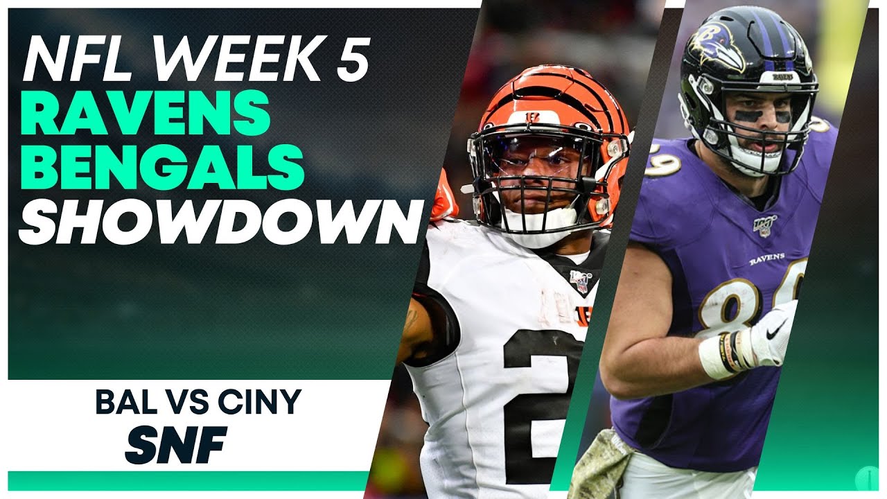 NFL DFS: Week 5 BENGALS VS RAVENS Showdown [Picks, Captain Plays ...
