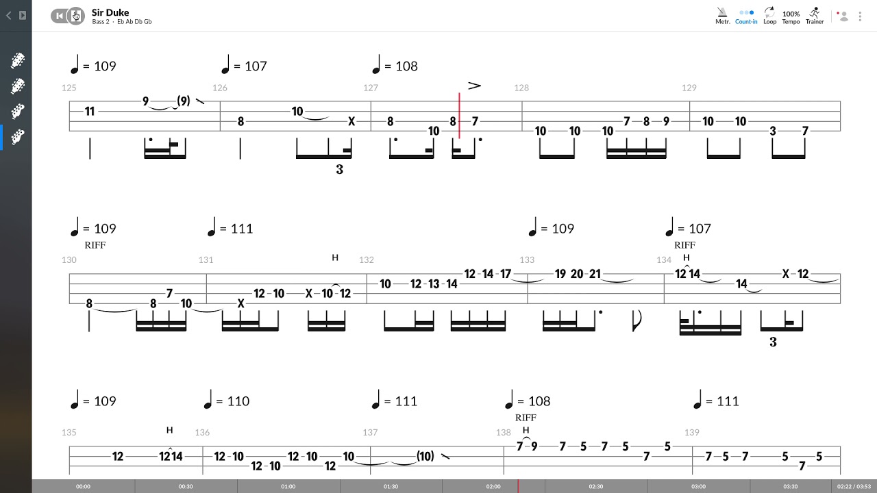 Stevie Wonder - Sir Duke (BASS TAB PLAY ALONG) - YouTube