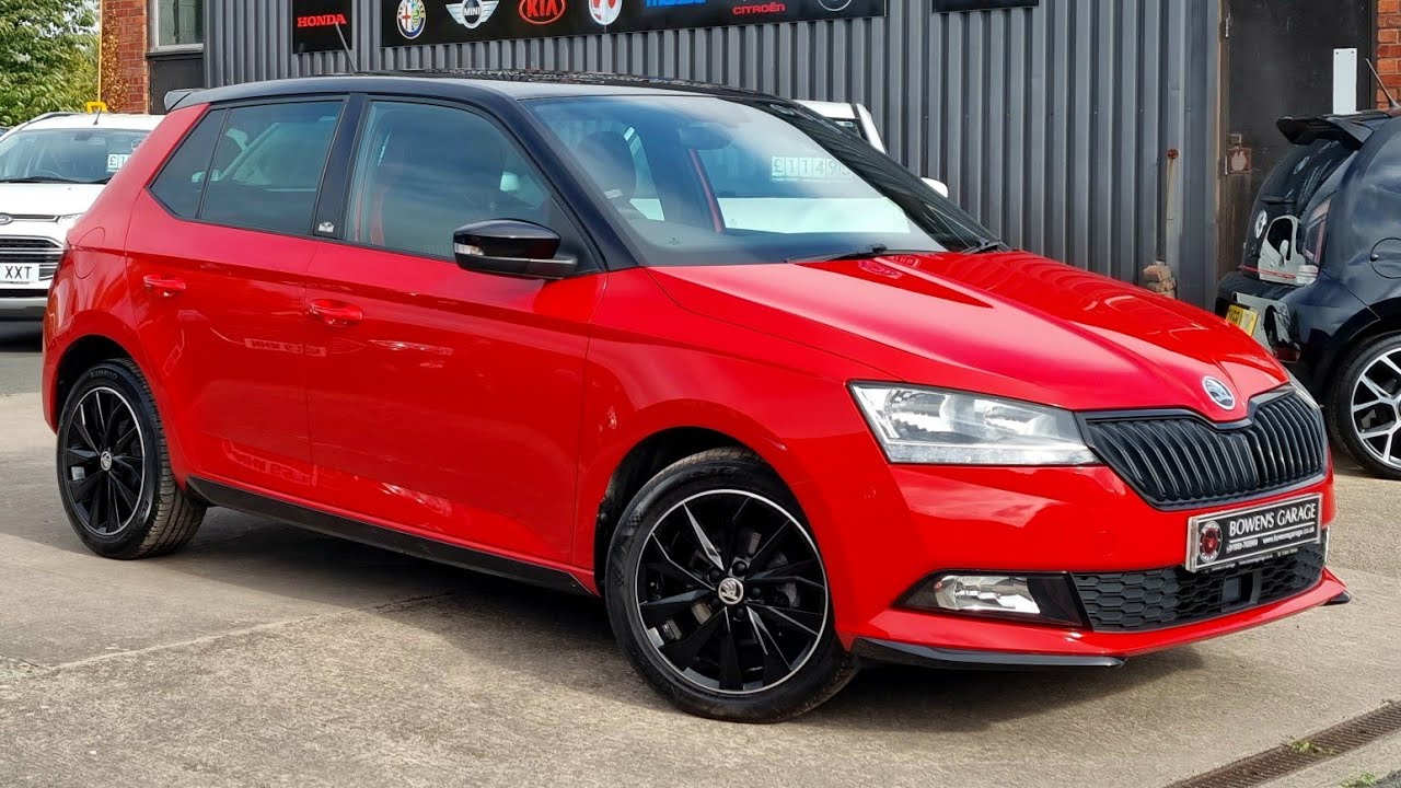 2020 (20) Skoda Fabia Monte Carlo 1.0 TSi 5Dr in Corrida Red. 11k Miles ...