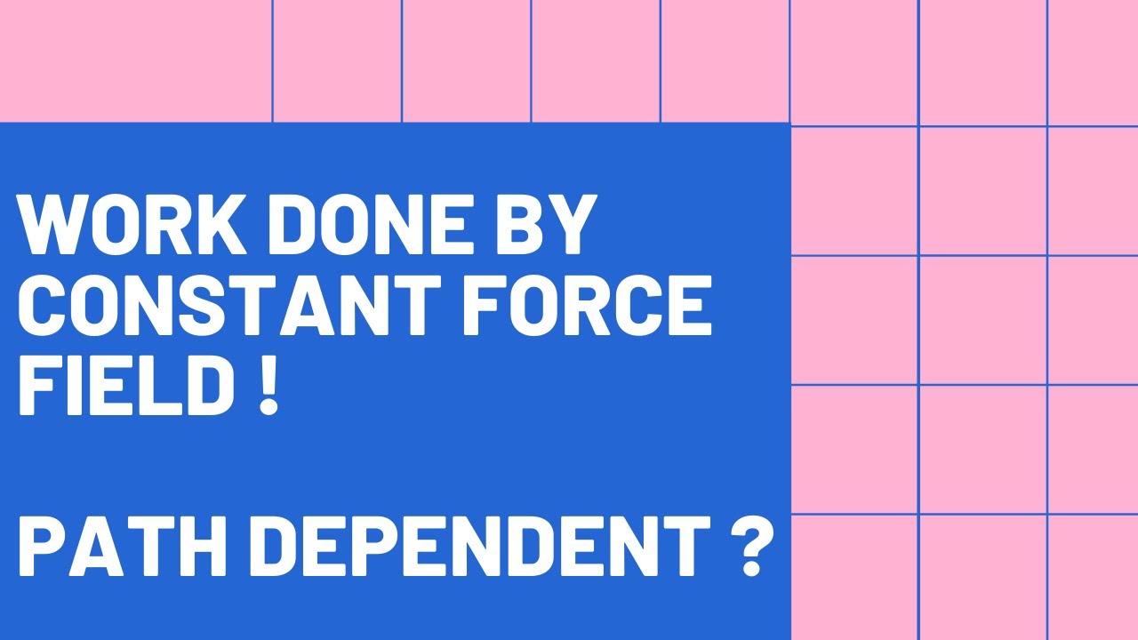 Is the work done by a constant force path independent? - YouTube