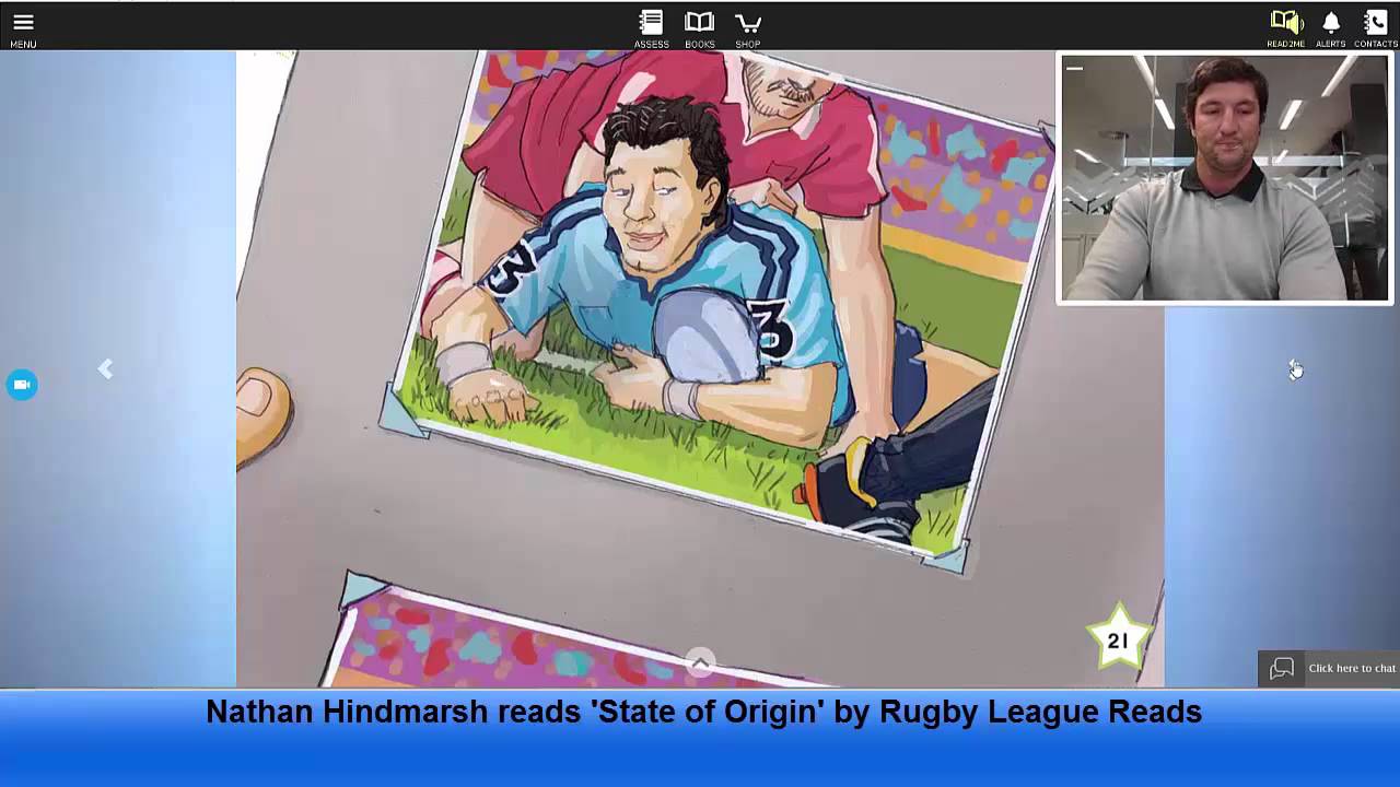 Nathan Hindmarsh reading a few sample pages of State of Origin - YouTube