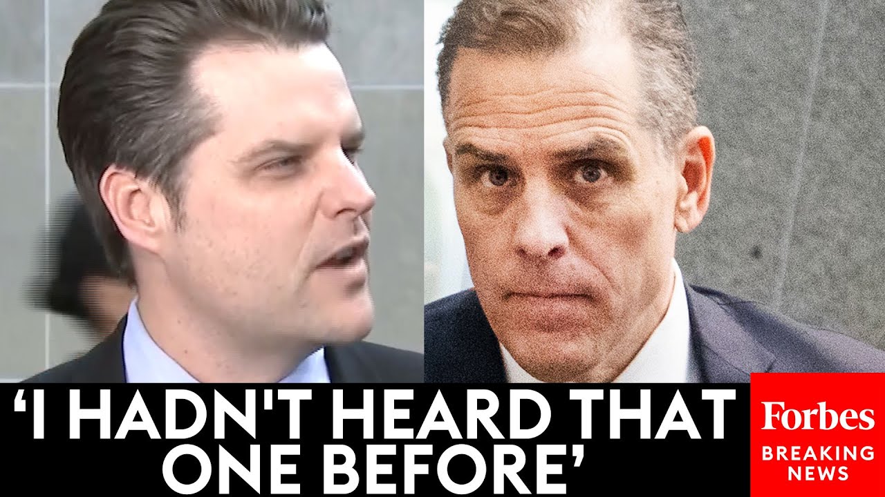 BREAKING NEWS Matt Gaetz Reveals Hunter Biden s Closed Door