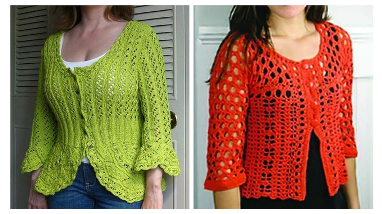 Most Latest & Stylish crochet madded mini half sleeves bloro jackets ...