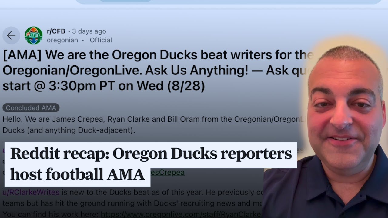 Reddit recap: Oregon Ducks reporters host football AMA - YouTube