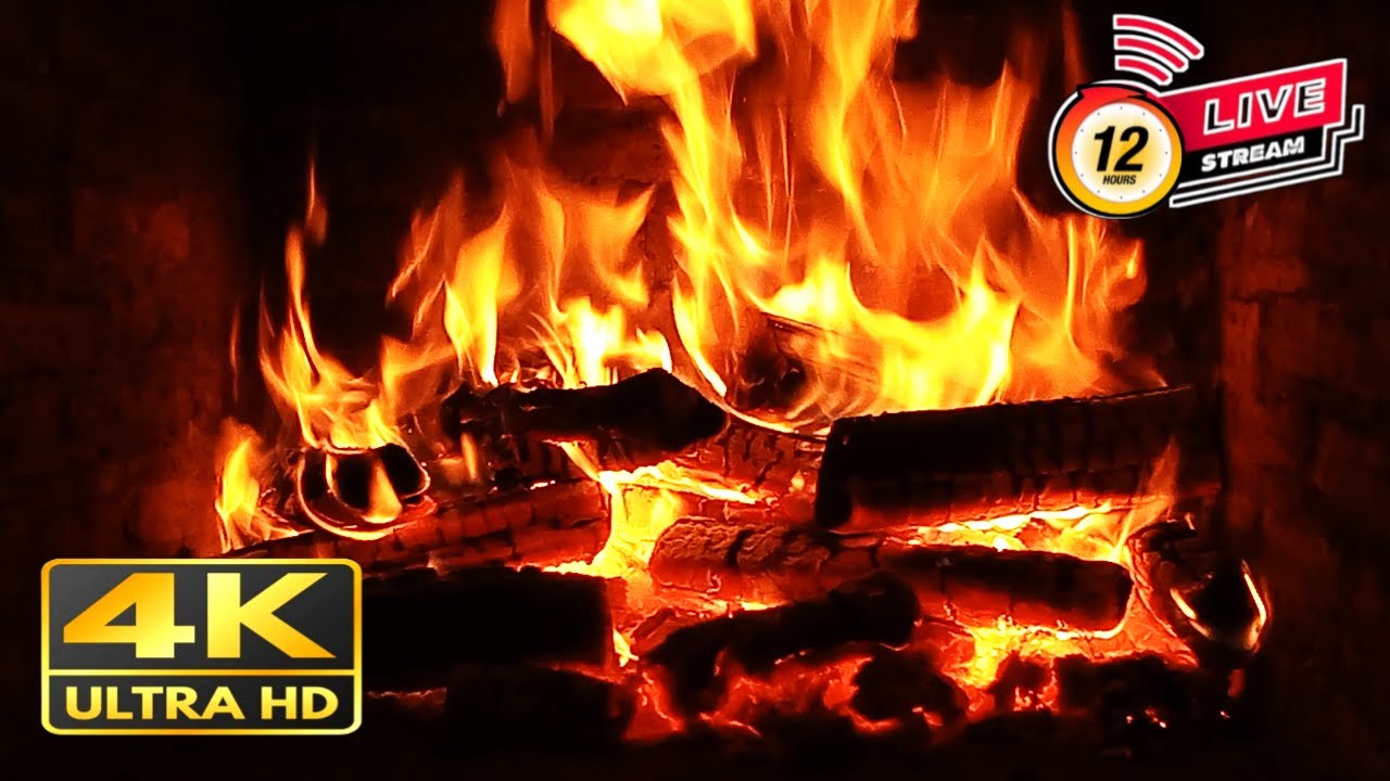 🔥 Warm Fireplace Burning for Relaxation | Soothing Fire Cracking Sounds ...