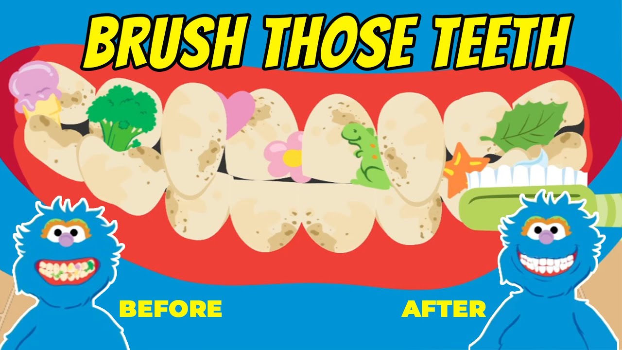 Brush Those Monster's Teeth | Sesame Street Game for Kids #sesamestreet ...