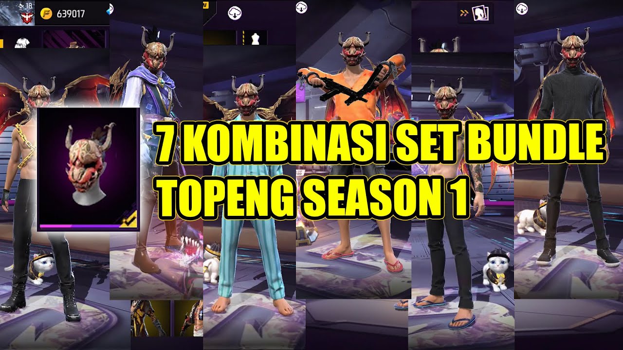 7 KOMBINASI SET BUNDLE TOPENG SEASON 1 - YouTube