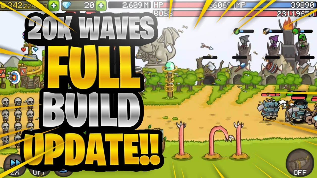 Grow Castle - 20K Waves Full Build Update - YouTube