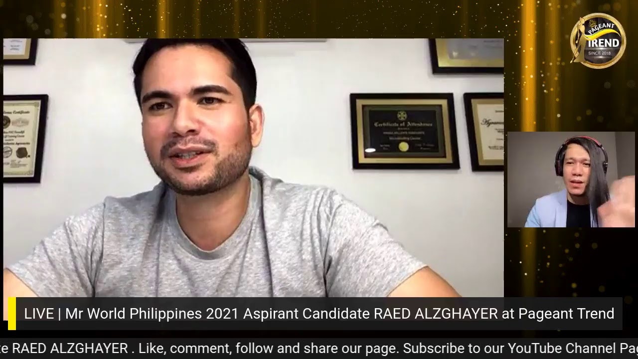 LIVE | Mr World Philippines 2021 Aspirant Candidate RAED AL ZGHAYER at ...