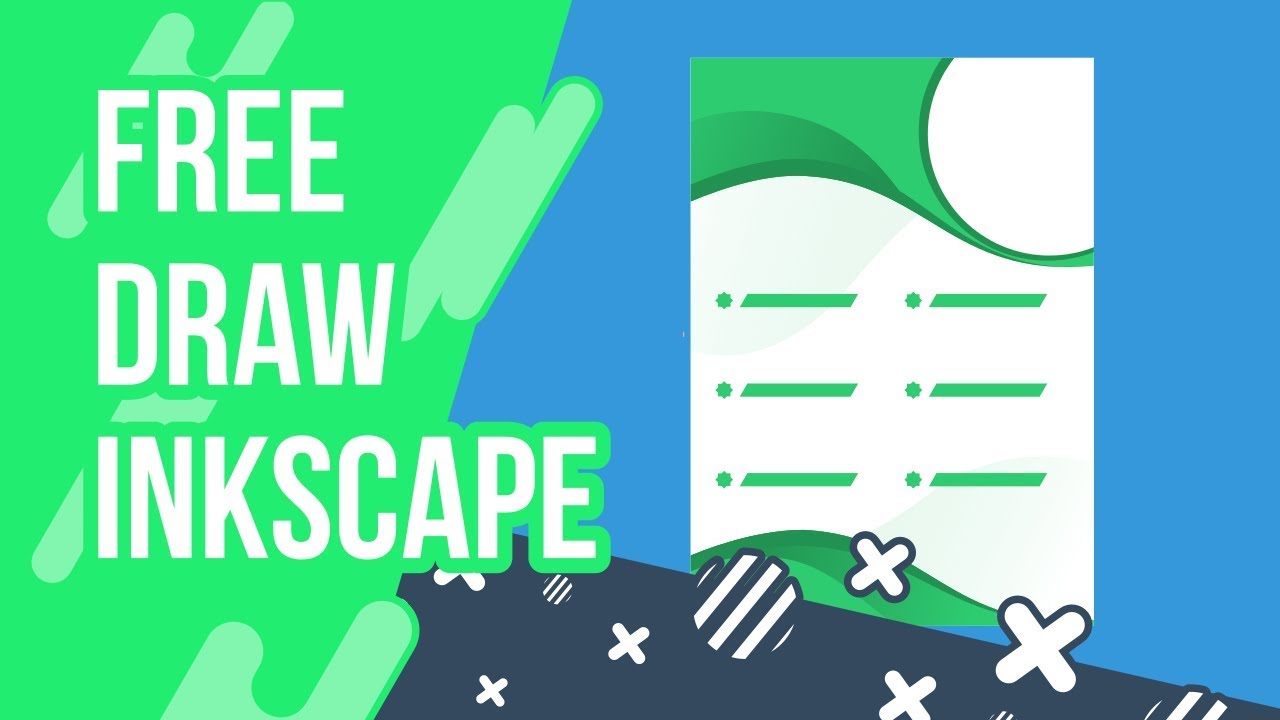 FREE DRAW WITH INKSCAPE #15 : MEMBUAT BROSUR - YouTube