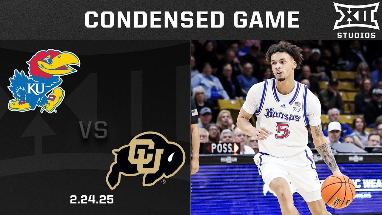 Kansas vs. Colorado Condensed Game | 2024-25 Big 12 Men's Basketball ...