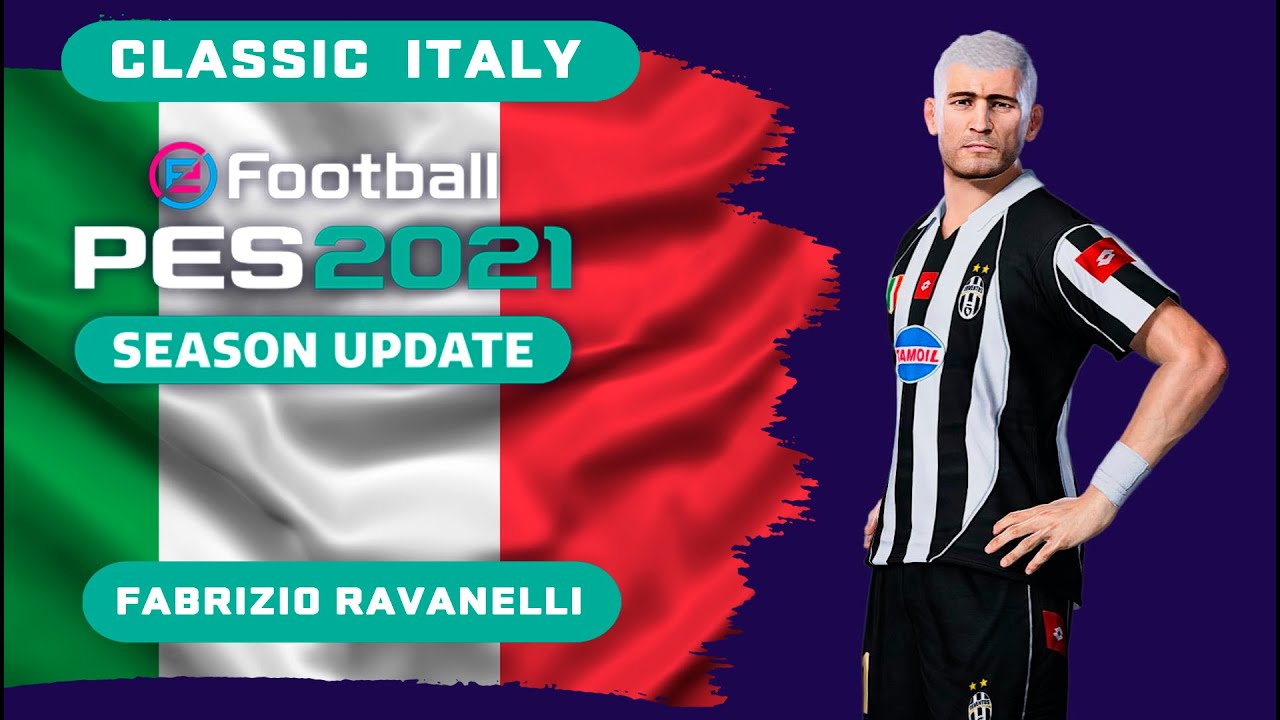 F. RAVANELLI face+stats (Classic Italy) How to create in PES 2021 - YouTube