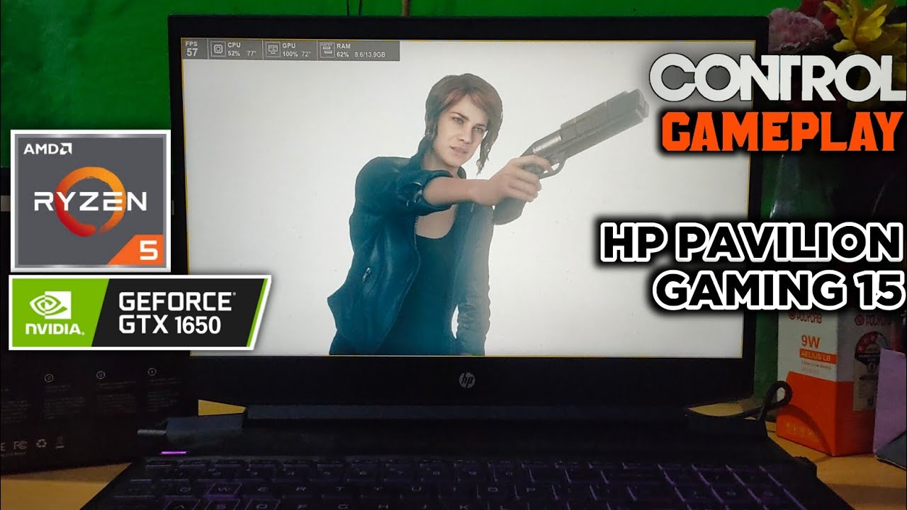 Control Gameplay On HP Pavilion Gaming 15 ।Ryzen 5 3550h - YouTube
