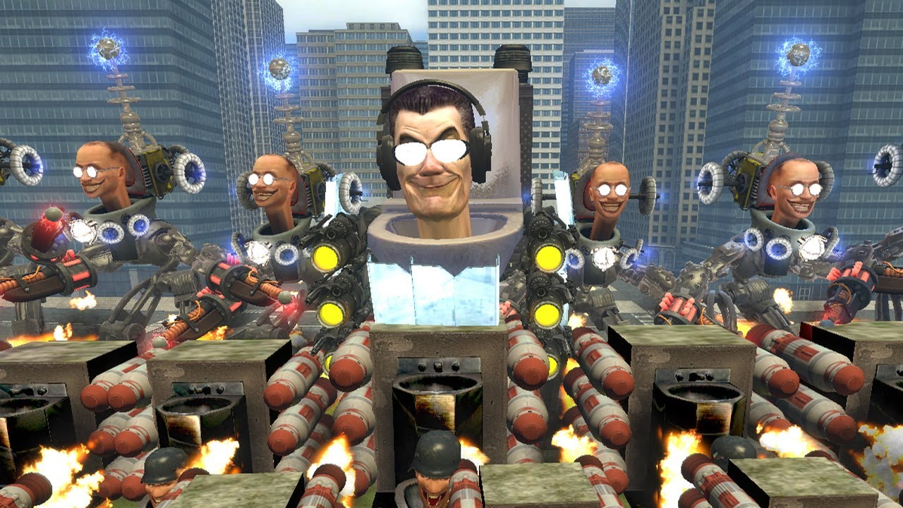 NEW G-MAN FANMADE AND G-TOILET AND G-TOILET MK3 VS CAMERAMAN MECHA BOSS ...