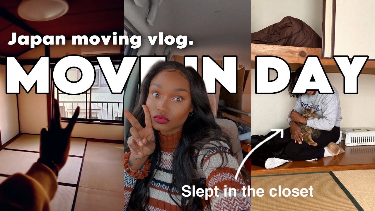 MOVE IN DAY Japan Moving Vlog 04 - YouTube