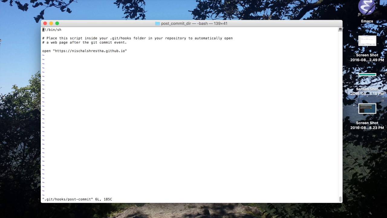 Git Hook Demo - YouTube