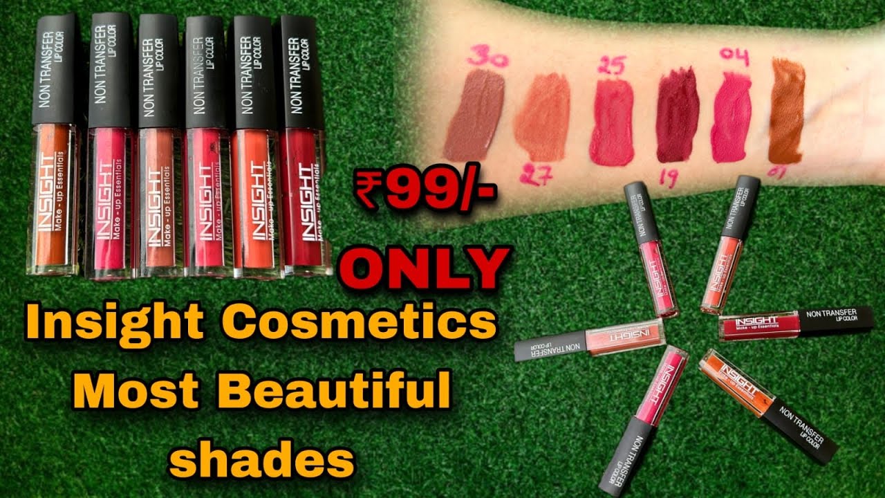 Best insight cosmetics lipstick review and Swatches all perfect shade ...