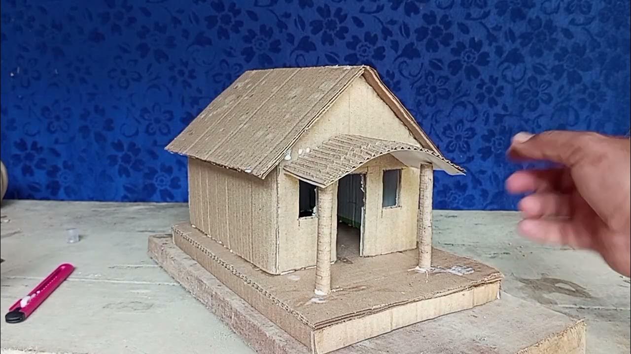How to make a Diy house/ by cardboard*** - YouTube