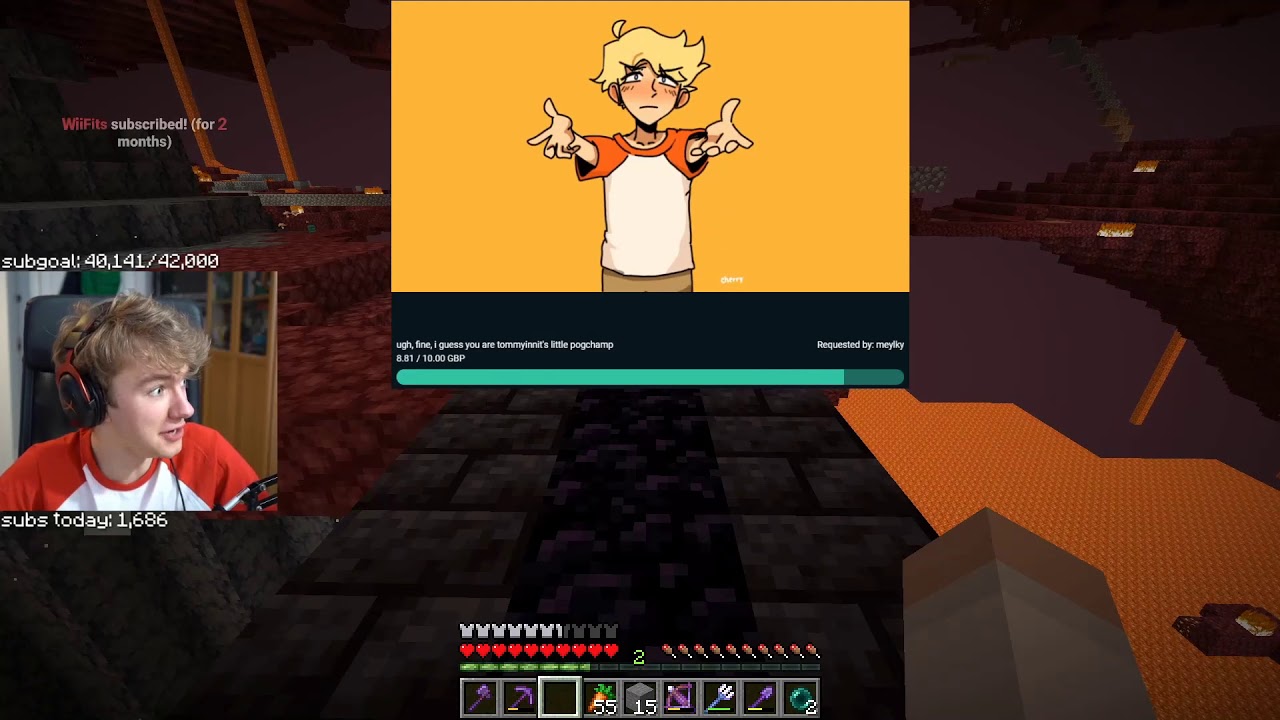 TommyInnit Reacts to "ugh, fine, i guess you are my little pogchamp ...