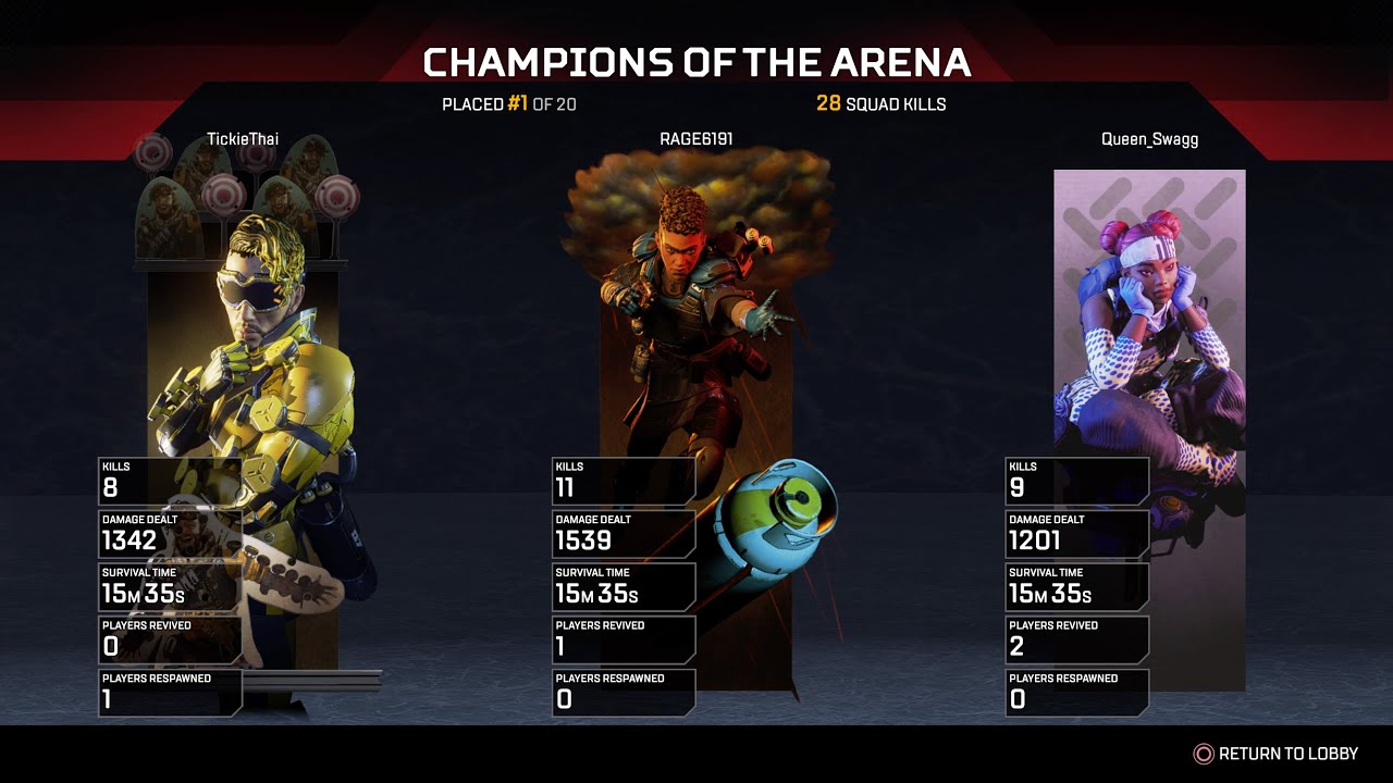 Apex Legends; TRIO TRIO 28 Elimination Game; Weak Start Followed by a ...